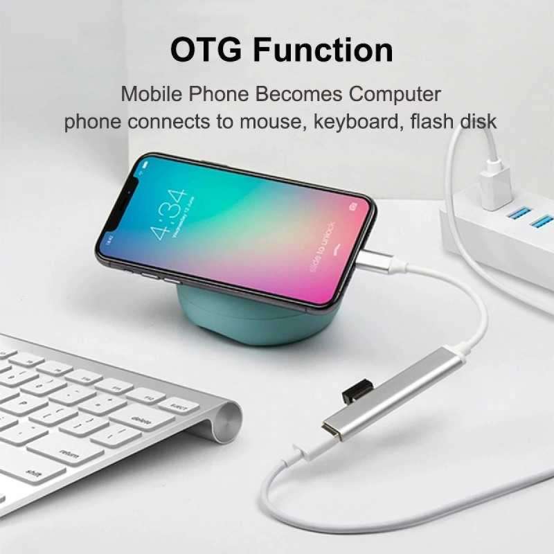 Promo Usb Hub Type C Adapter High Speed 3.0 4 Port Aluminium - C809 ...