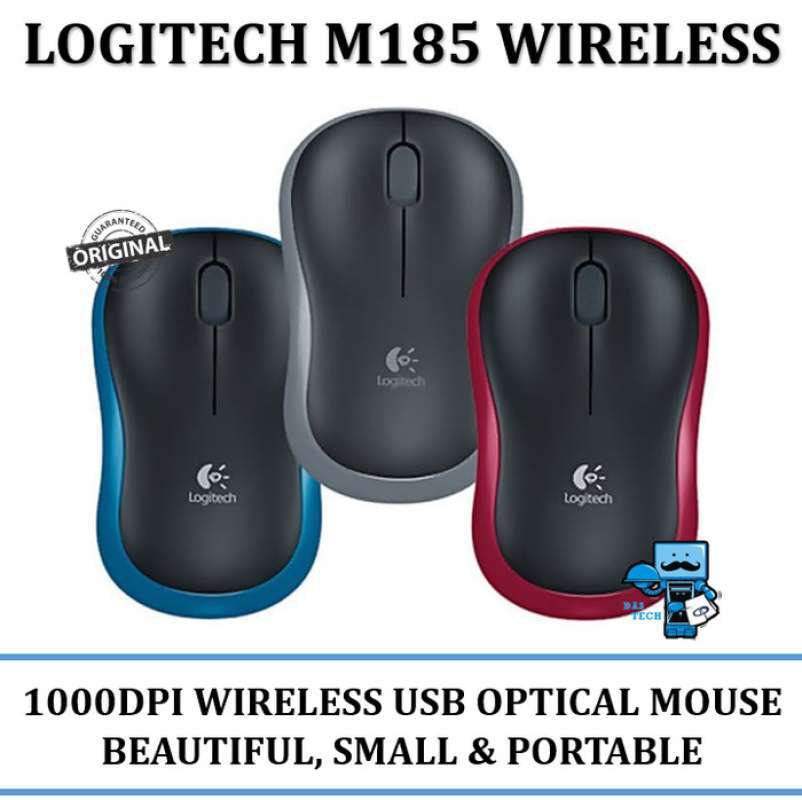 Promo Logitech Mouse Wireless M185 Diskon 9% di Seller Meena Store ...