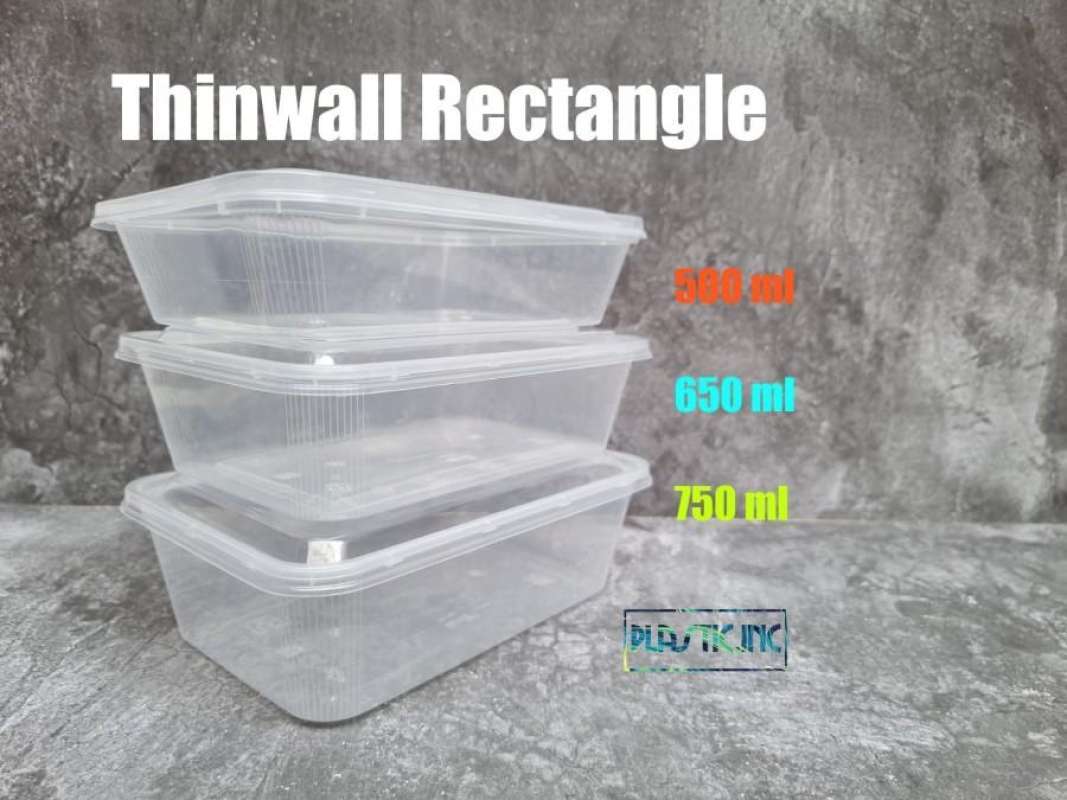 Jual Thinwall 750 ml/Box Kotak Plastik/Kotak Plastik/Plastik Container ...
