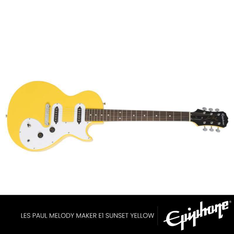 Jual Epiphone Les Paul Melody Maker E1 Sunset Yellow Electric Guitar di ...