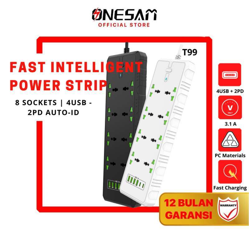 Jual Onesam Fast Charging Stop Kontak Sambungan Kabel Usb Power Socket
