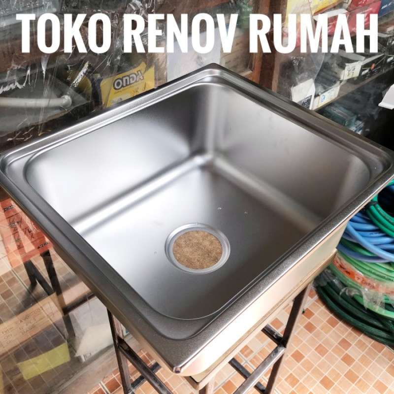 Jual BAK CUCI PIRING 1 LUBANG (STAINLESS) KUALITAS PREMIUM/ KITCHEN ...