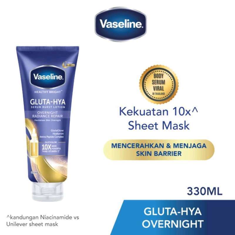 Jual Vaseline Healthy Bright Gluta Hyaluron Peptide Serum Lotion ...