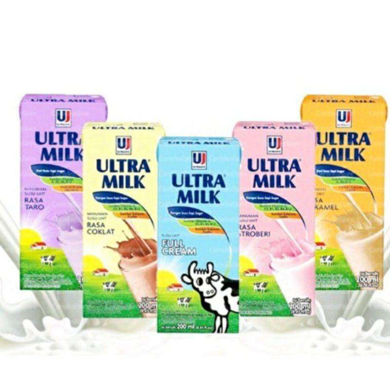 Jual ULTRA MILK 200ML ALL VARIAN KARTON ISI 24 PCS di Seller BLUE A SHOP - Srondol Kulon, Kota ...