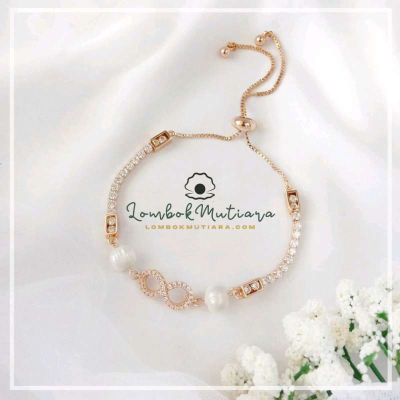 Jual Gelang Mutiara Lombok Original Gtr-047 Mutiara Air Tawar Asli ...