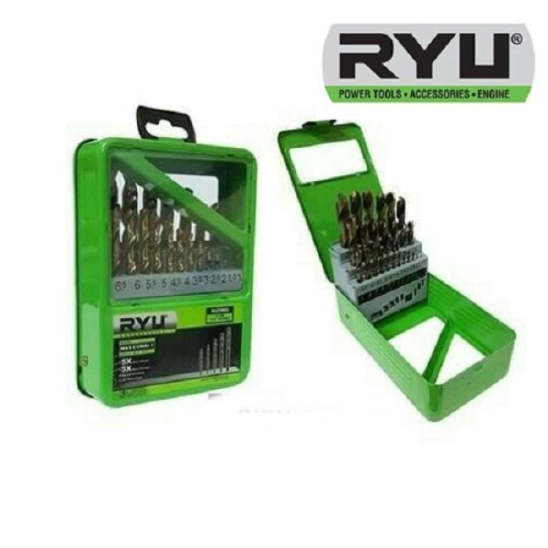 Jual Ryu Mata Bor Besi Set 1-10mm 19pcs di Seller Sinar Jaya88 ...