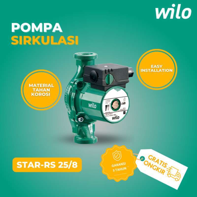 Promo Pompa Wilo - Star-rs 25/8-h12 - Pompa Sirkulasi Air Panas Diskon 23% Di Seller ...