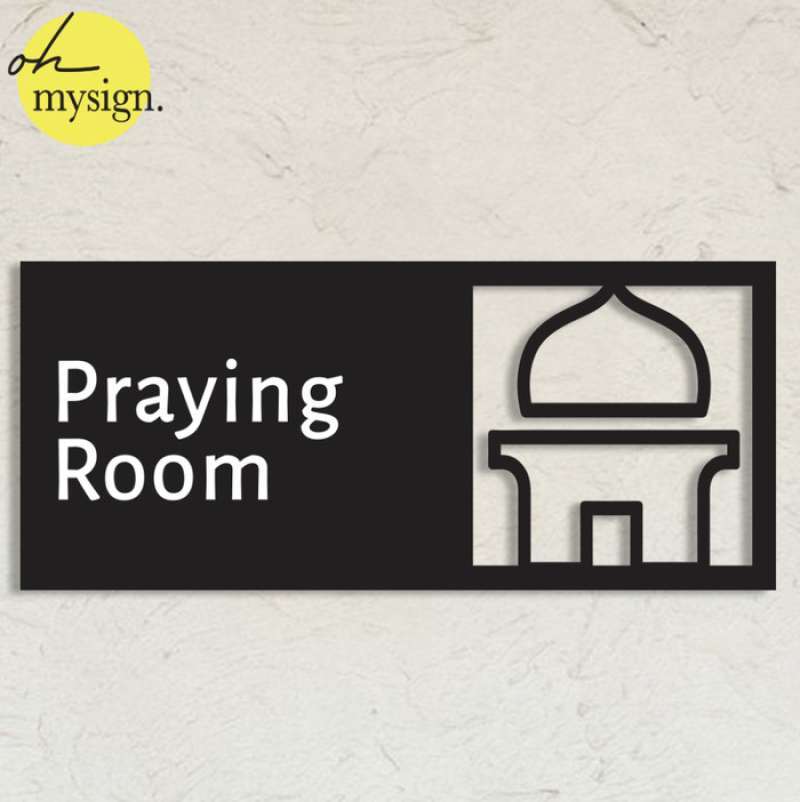 Jual Praying Room Sign Akrilik Acrylic Sign Musholla Modern di Seller ...