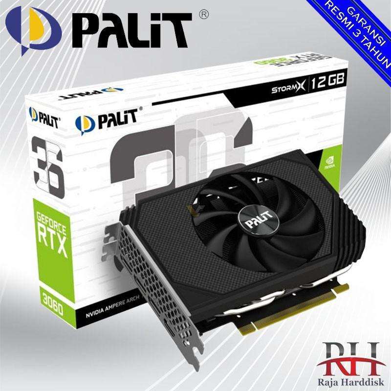 Jual PALIT VGA Card RTX3060 StromX OC 12G GDDR6 192Bit / RTX 3060 GDDR6 ...
