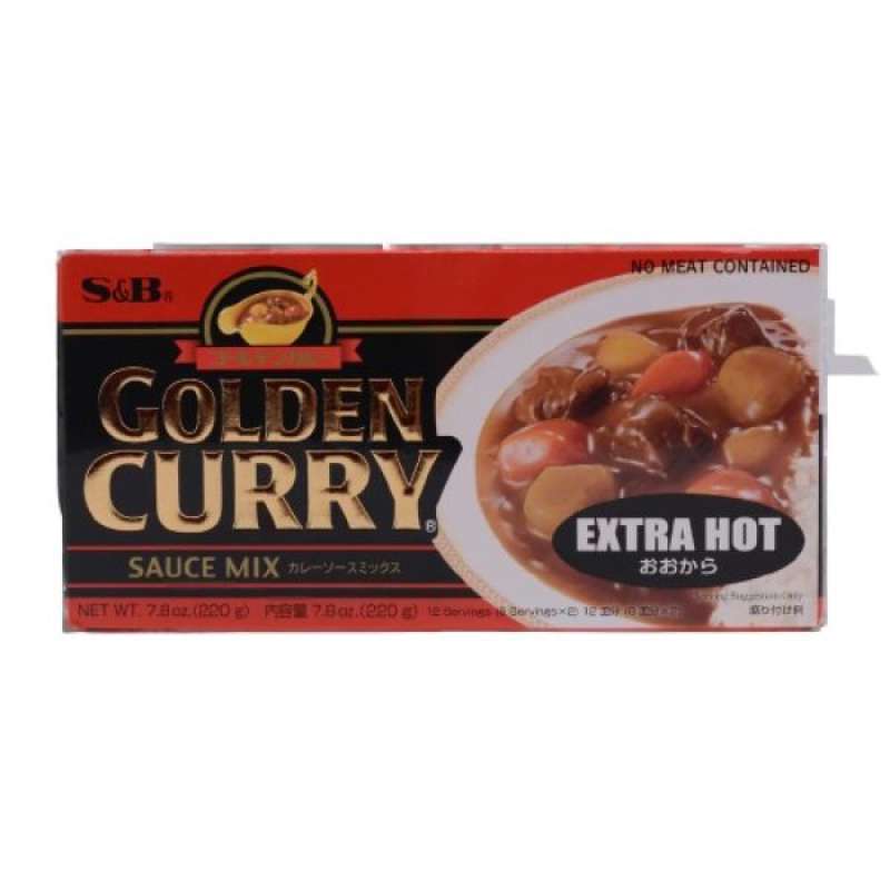 Jual S&B GOLDEN CURRY EXTRA HOT 220GR BOX di Seller Farmers Family ...