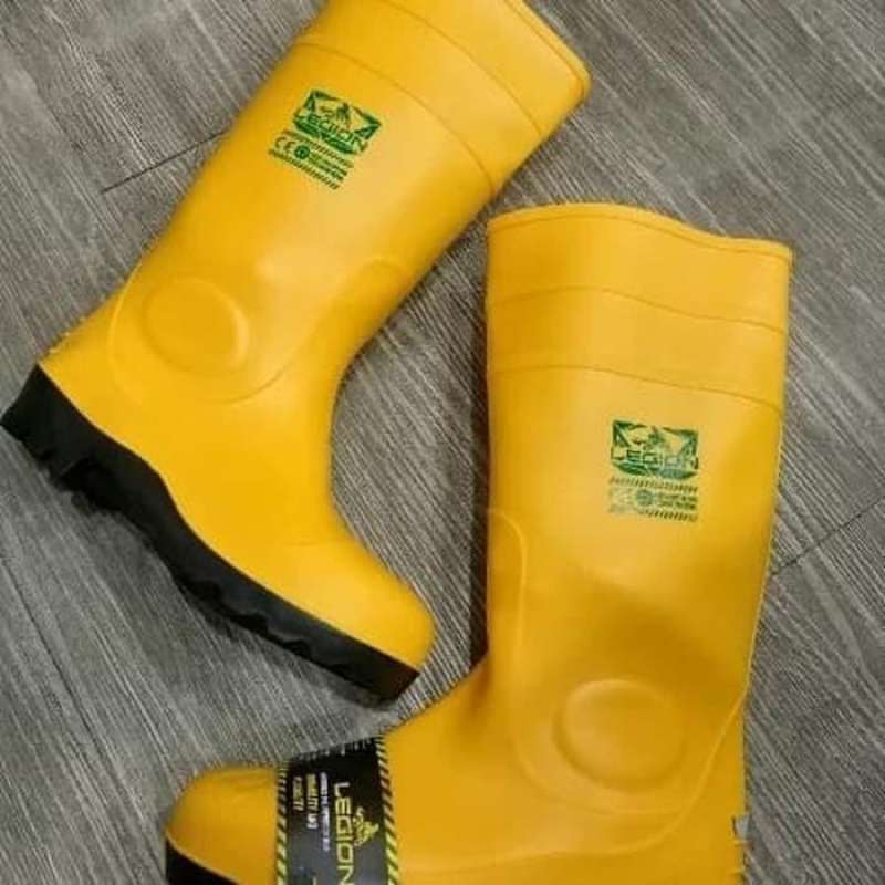 Promo Sepatu Boot Safety Rubber Legion Ujung Besi Jogja Solo Semarang ...