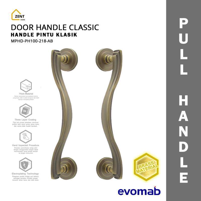 Jual Evomab Pull Handle Tarikan Gagang Pintu Panjang Antik Classic ...