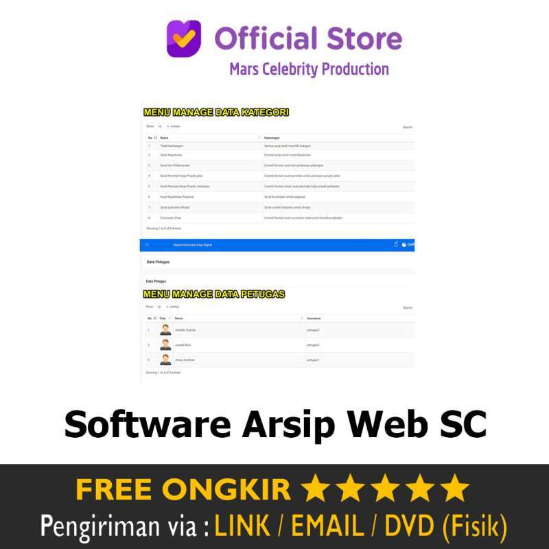 Jual Software Arsip Web Source Code Sc Sistem Informasi Digital Php 7 Native Siap Pakai Di ...