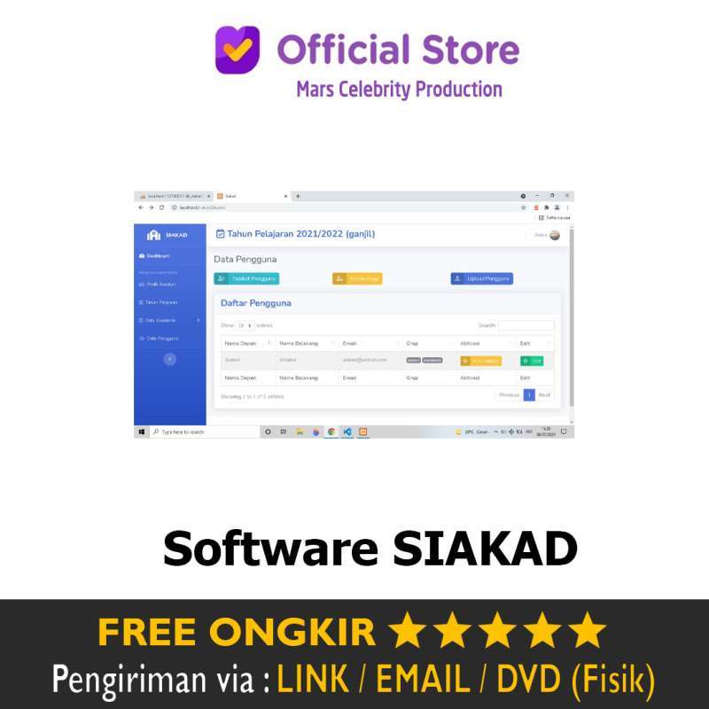 Jual Software Sistem Informasi Akademik Sekolah SIAKAD Source Code Premium Lifetime di Seller ...