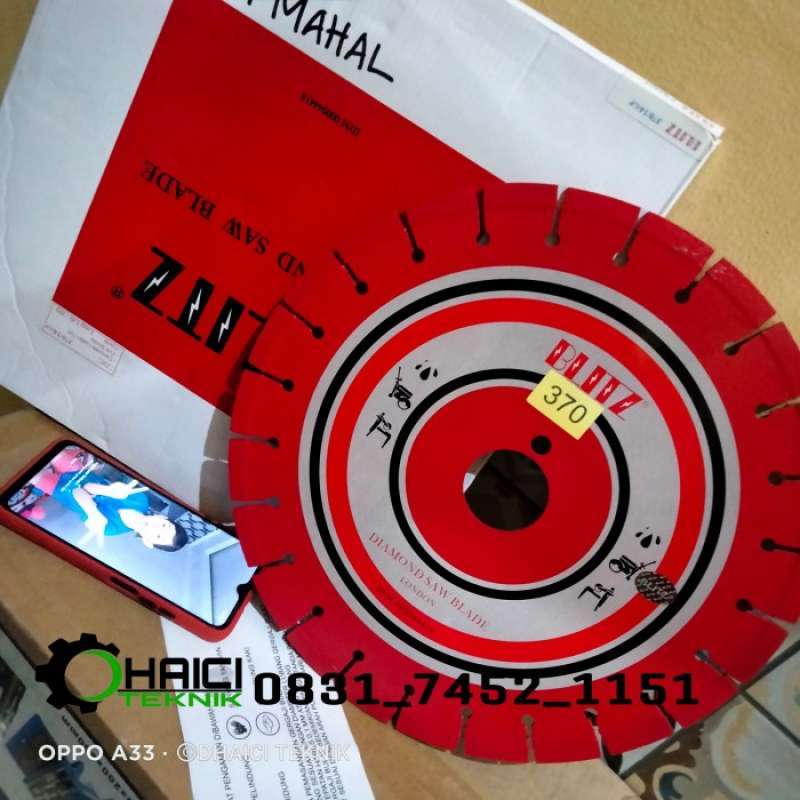 Promo Diamond Cutting Wheel 14 Blitz Merah Pisau Potong Beton Belah ...