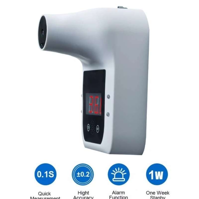 Jual Thermometer Infrared Termometer Dinding Termo Gantung Non Contact ...