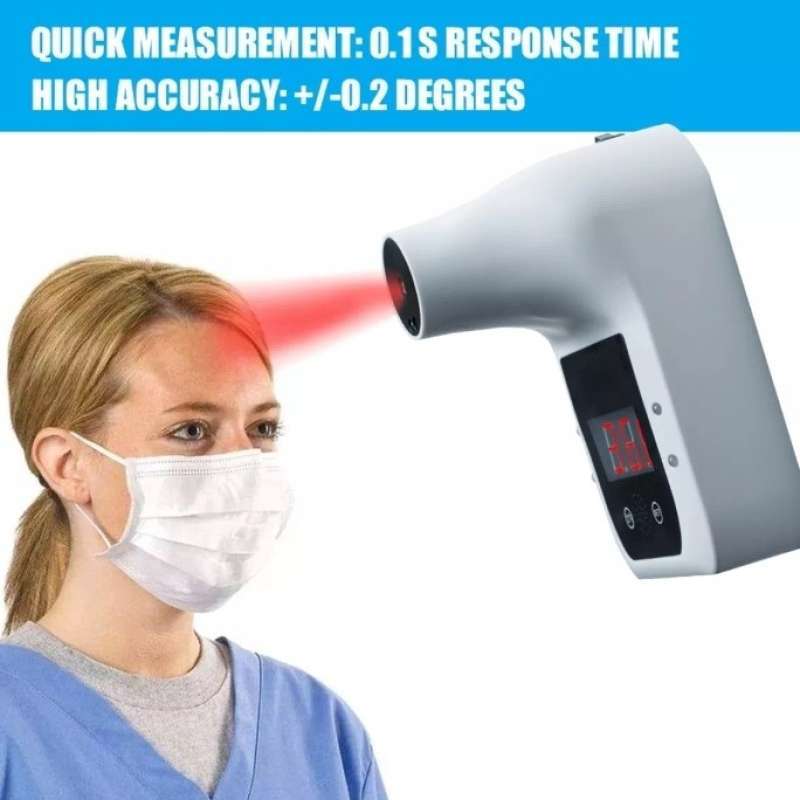 Jual Thermometer Infrared Termometer Dinding Termo Gantung Non Contact ...