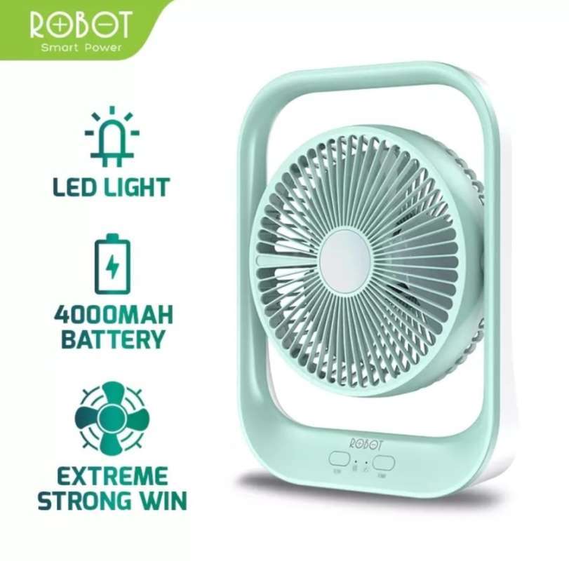 Promo ROBOT RT-BF13 KIPAS ANGIN 4000mAh ROTATE 300° POTRTABLE USB MINI ...
