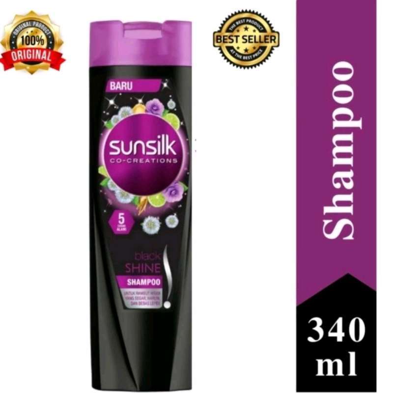 Promo Shampo Sunsilk 340ml - Black Shine Diskon 18% Di Seller Ramadhan ...