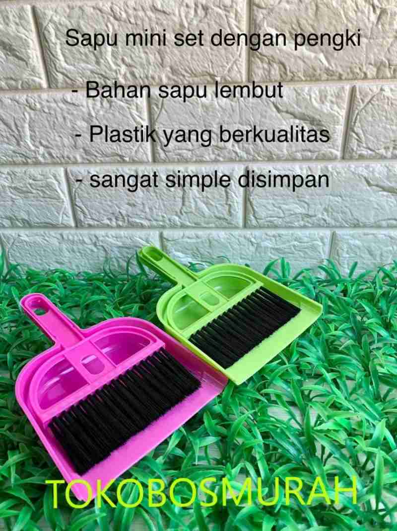 Jual Sapu Pengki Set / Sapu Dan Pengki Mini Set / Mini Dustpan Di ...