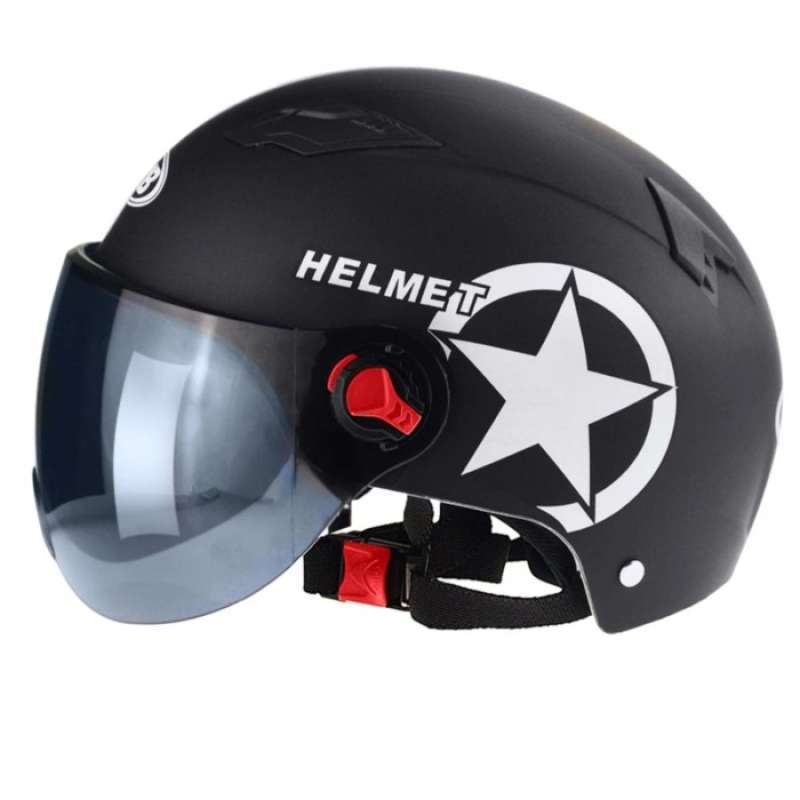 Jual Star Helm Sepeda Motor Skuter Elektrik Listrik Half Face Helmet