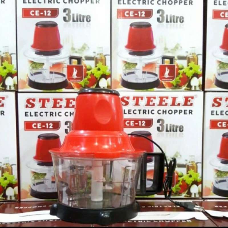 Jual Chopper Blender Besar Steele 3 Liter Ce 12 - Garansi 1 Tahun Di ...