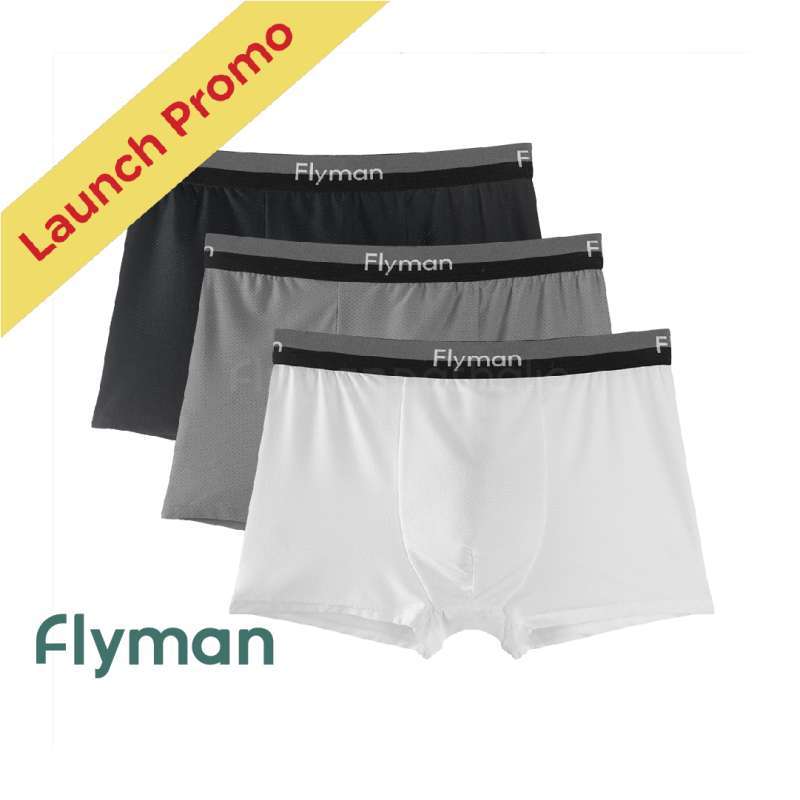 Promo Flyman Celana Dalam Boxer Sport Cool Mesh Pria Clana Dalem CD ...