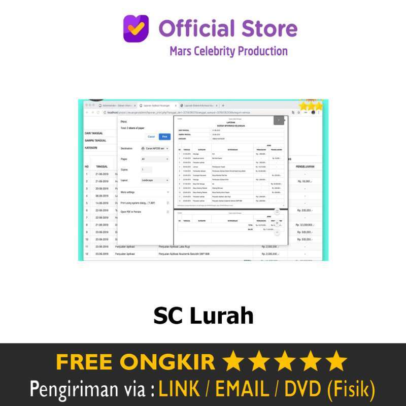 Jual Source Code Aplikasi Laporan Keuangan Masjid Instansi Sekolah Lurah Desa Siap Pakai ...