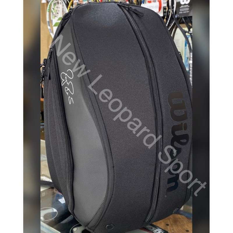 Jual Tas Tenis Punggung Wilson Roger Federer All Black / tenis backpack ...