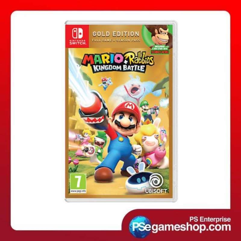 Jual Switch Mario Plus Rabbids Kingdom Battle Gold Edition di Seller ...
