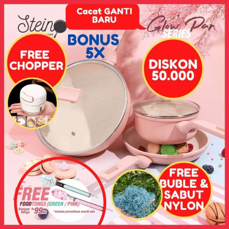 Promo Panci Set Glow Pan Steincookware Diskon 16% di Seller Honey ...