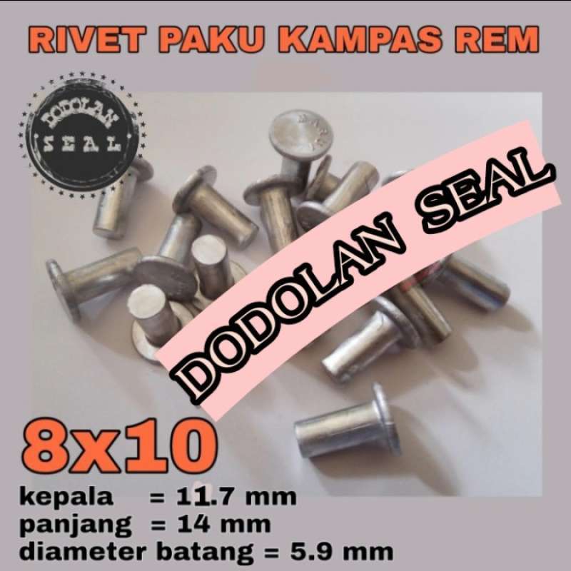 Jual PAKU KAMPAS REM CANTER PS125 DYNA HT 8X10 PAKU RIVET ALUMUNIUM di Seller Alfa Auto Race ...