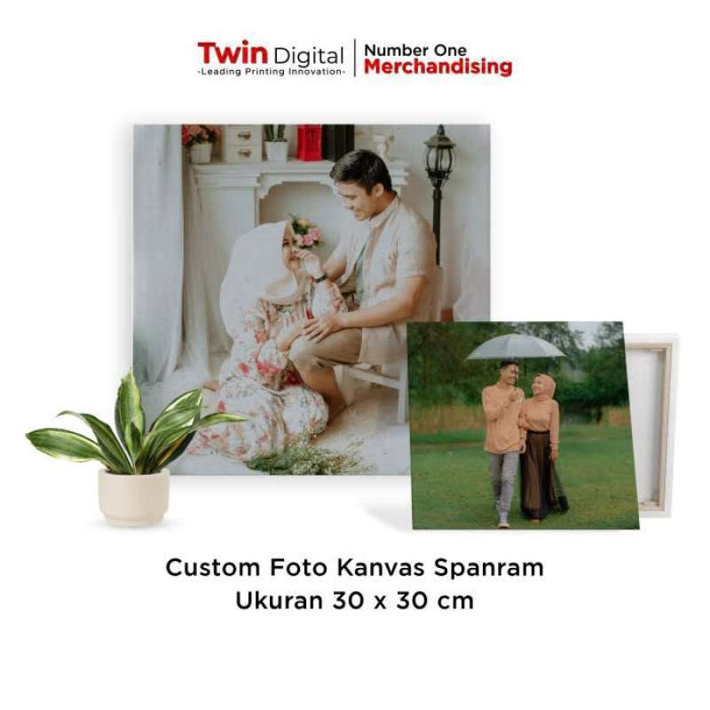Jual Unik Custom Cetak Foto Prewedding Canvas Spanram Frame - Spanram ...