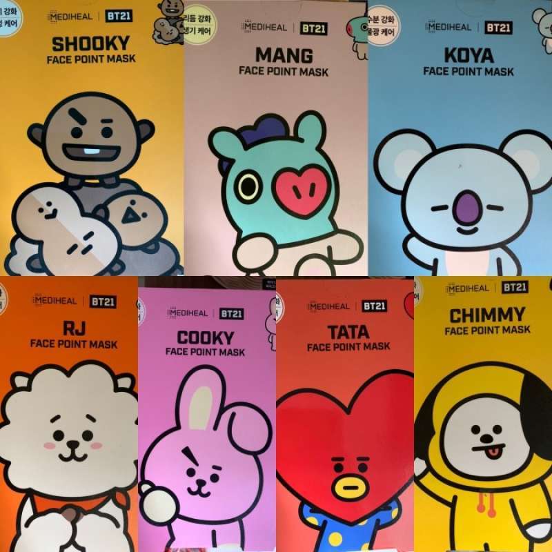Jual Masker Muka Mediheal X BT21 - BTS Edition (Harga Per Box ya) di ...