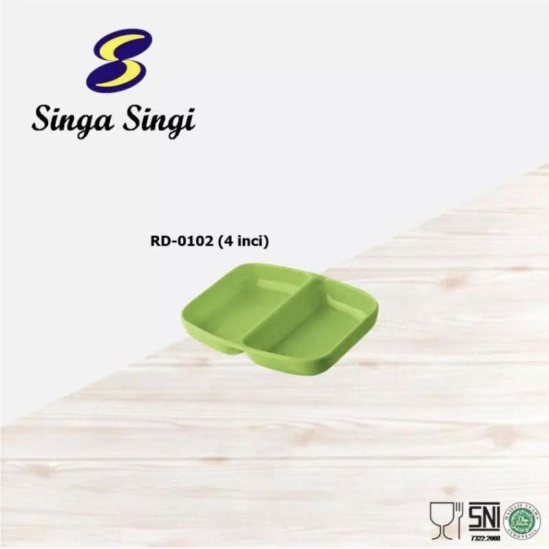Jual Singa-Singi Piring Sambel Sekat Melamine 4 RD-0102 / 4 inch di ...
