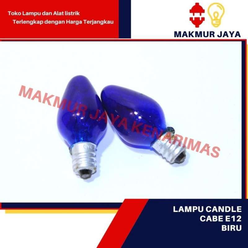 Jual Lampu Pijar E12 Chiyoda/Lampu Cabe/Jantung E12/Lampu Pijar Warna ...