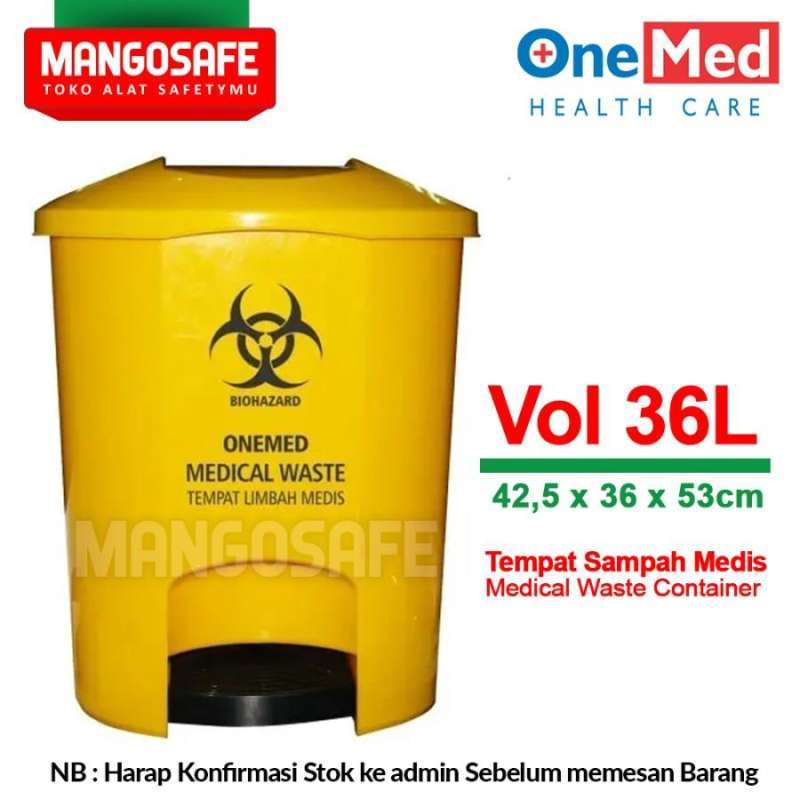 Jual 36 L Liter Tempat Sampah Limbah Medis ONEMED Medical Waste ...