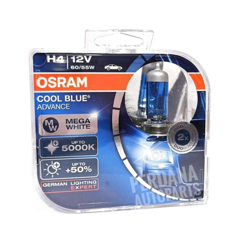 Jual OSRAM H4 COOL BLUE HYPER / CBH+ 12V 60/55W di Seller Gajendra ...