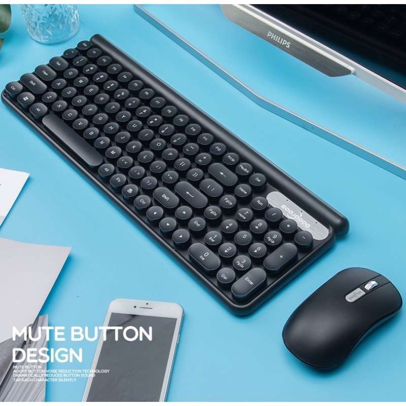 Jual Goojodoq Wireless Keyboard Mouse set di Seller Qsa_Shop - Kota ...