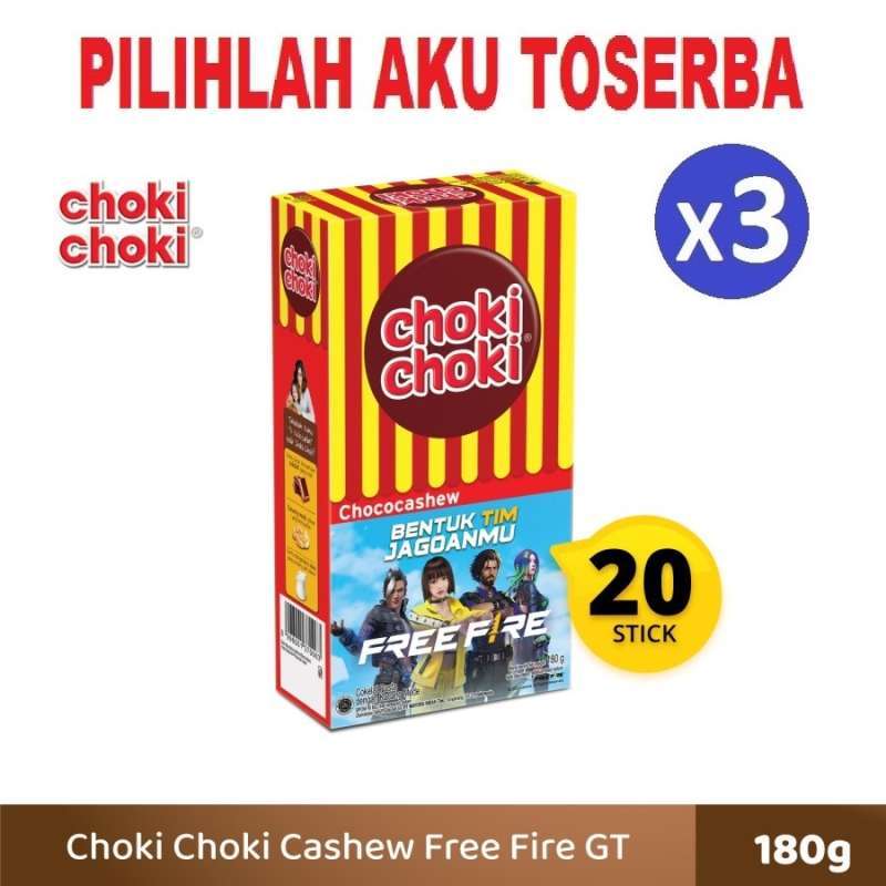 Promo Choki Choki Choco Cashew - 1 box isi 20 ( HARGA 3 BOX ) Diskon 9% di Seller Pilihlah Aku ...