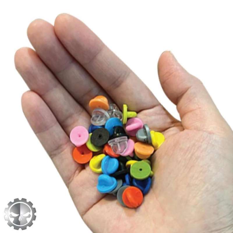 Jual Enamel Rubber Pin Backs Clutch Clasp Tutup Penjepit Karet Pin ...