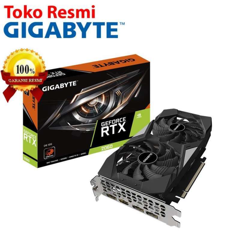 Jual Gigabyte VGA GeForce RTXâ ¢ 2060 D6 12G (GV-N2060D6-12GD) di ...