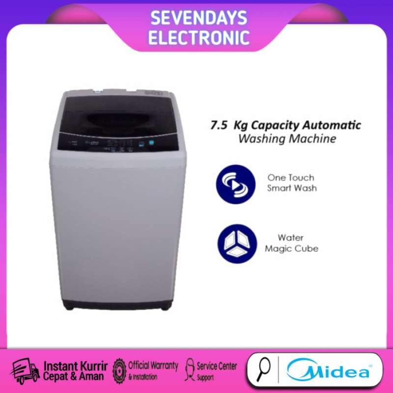 Promo Midea Mesin Cuci Top Loading 7.5 Kg MAE7501(SG) Hemat Daya ...