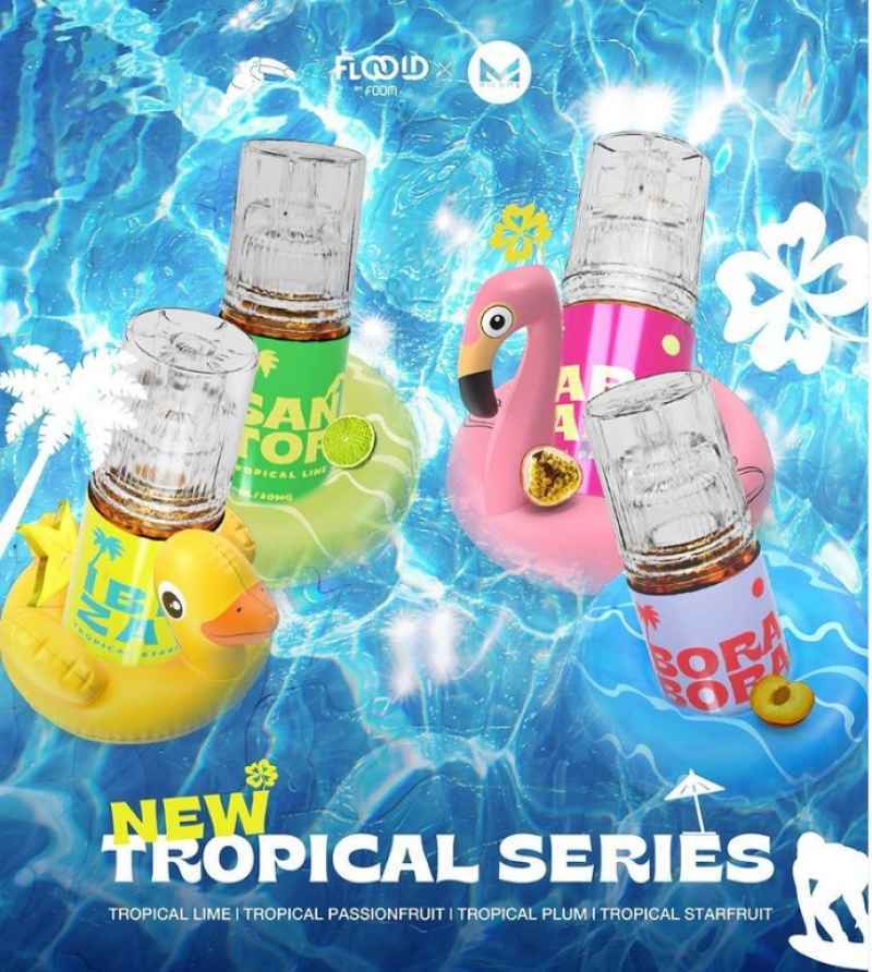 Jual Foom Santorini Tropical Lime 30mg 30ml Saltnic Salt Nic San Torini ...