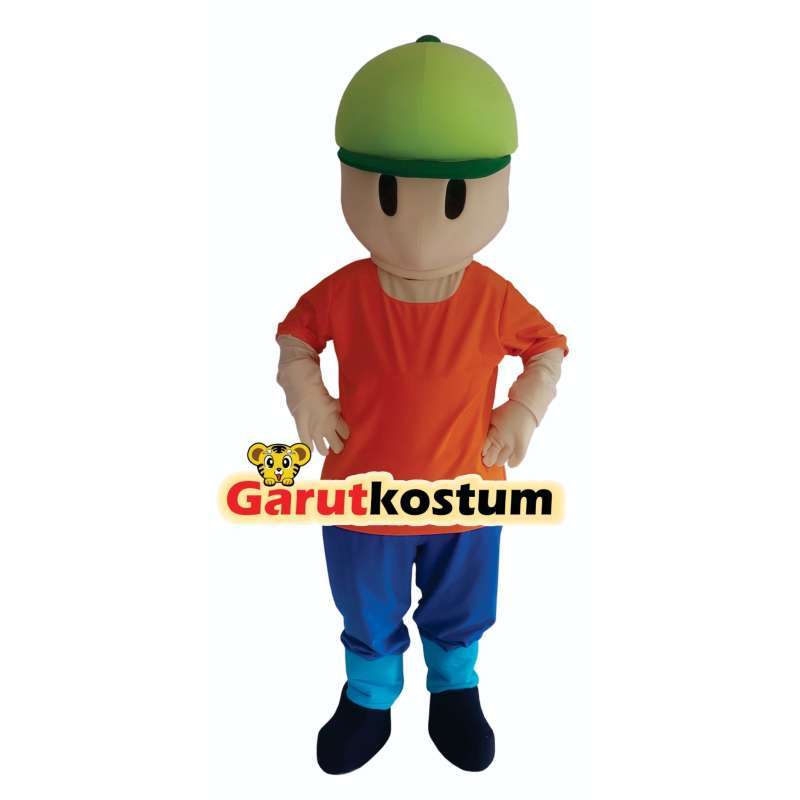 Jual Kostum Maskot Badut Karakter Stumble Guys Lucu Setelan Costume ...