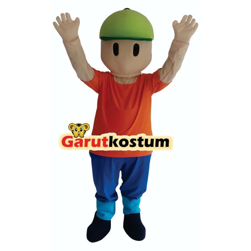 Jual Kostum Maskot Badut Karakter Stumble Guys Lucu Setelan Costume ...