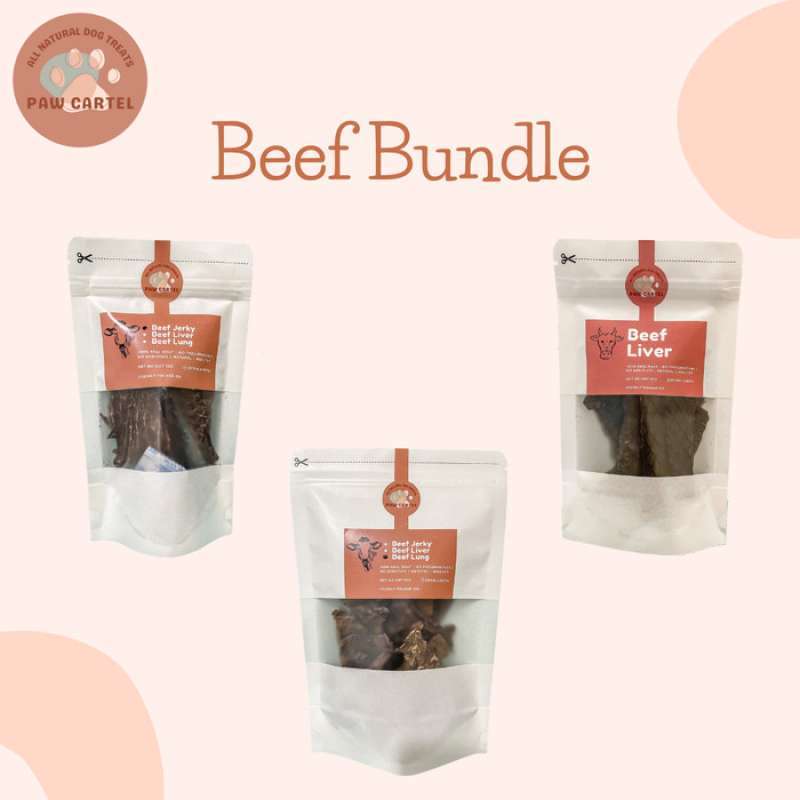 Promo Paw Cartel Beef Bundle / Beef Jerky / Beef Liver / Beef Lung Diskon 23% Di Seller Kamupet ...