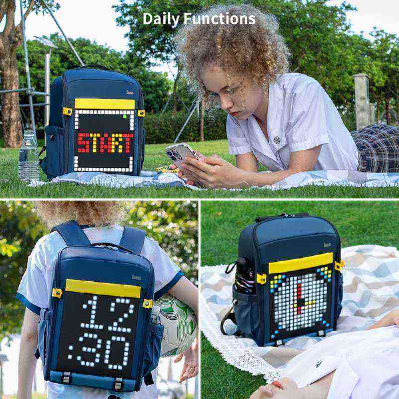 Jual Divoom S Backpack Pixel Art Diy Smart Bag Tas Rgb - Divoom Pixoo S ...