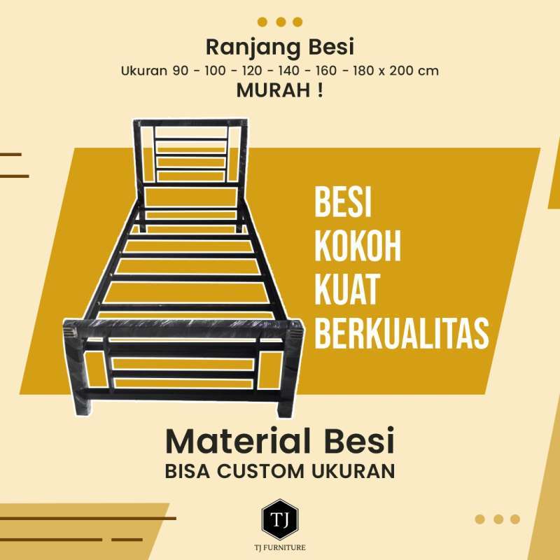 Jual Ranjang Besi / Tempat Tidur Besi / Divan Besi / Single Bed ...
