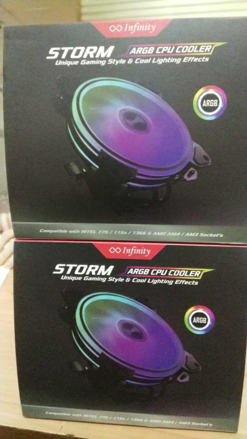 Jual INFINITY STORM ( Auto RGB CPU COOLER ) Heat Pipe CPU Cooler 120mm ...